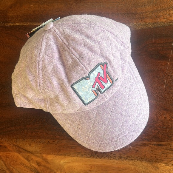 MTV | Accessories | Mtv Logo Baseball Hat In Purple | Poshmark